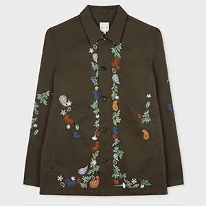 Paul Smith Dark Embroidered Paisley Overshirt