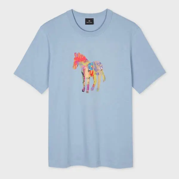 Paul Smith Sky 'craft Zebra' Print T-shirt