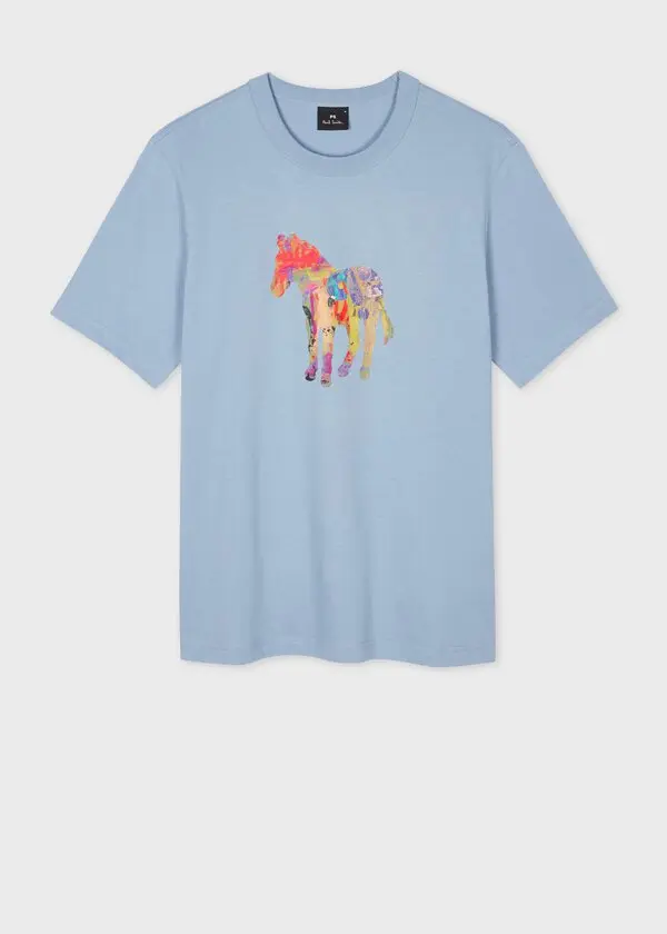 Paul Smith Sky 'craft Zebra' Print T-shirt