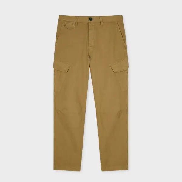 Paul Smith Light Broad Stripe Zebra Cargo Trousers - Brown