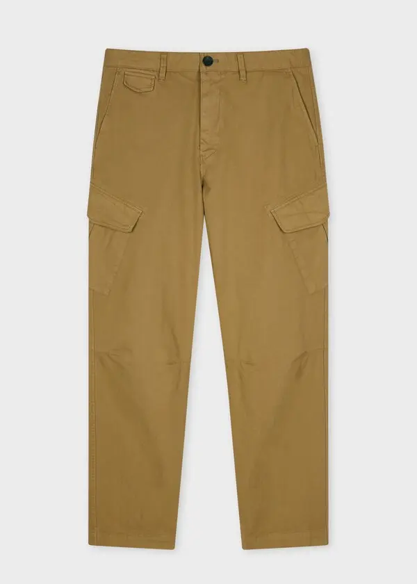Paul Smith Light Broad Stripe Zebra Cargo Trousers - Brown