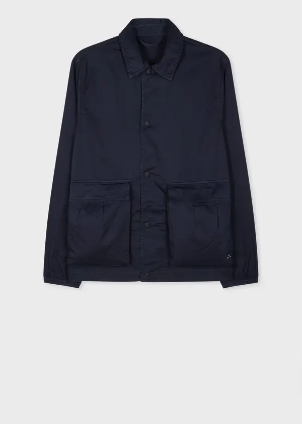 Paul Smith Sateen-cotton Blend Work Jacket