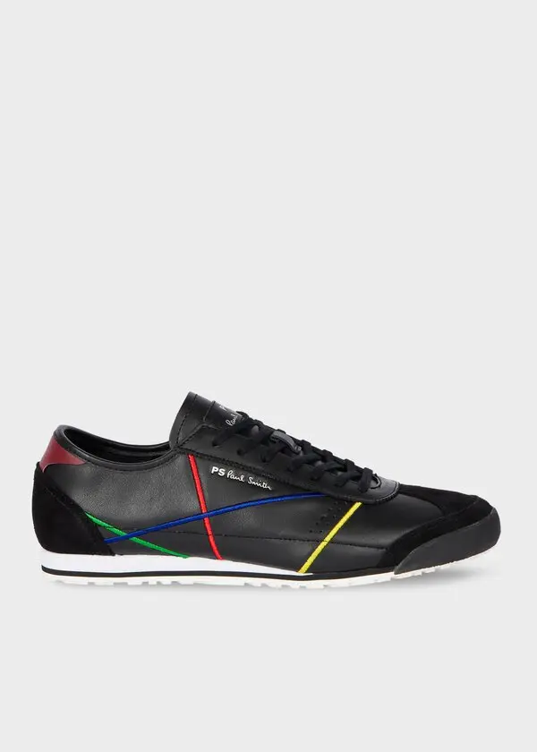 Paul Smith Mestre Embroidered Trainers - Black