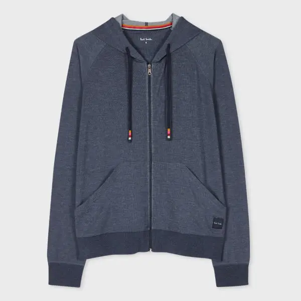 Paul Smith Denim Modal-blend Zip Lounge Hoodie