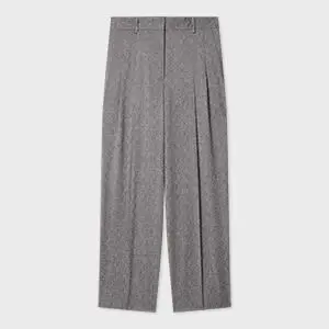 Paul Smith Textured Wool Pleated Trousers