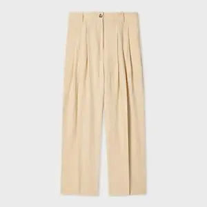 Paul Smith Pleated Linen Trousers