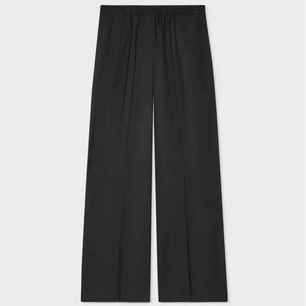 Paul Smith Wool Wide-leg Trousers