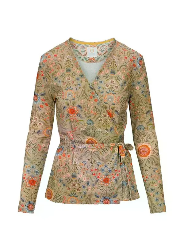 PIP STUDIO Floral Tie-fastening Cardigan - Neutrals