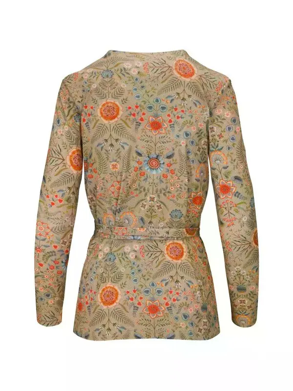 PIP STUDIO Floral Tie-fastening Cardigan