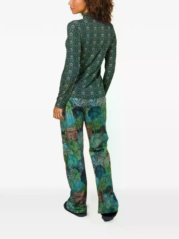 PIP STUDIO Patterned High-neck T-shirt