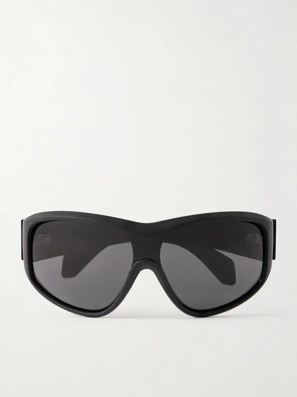 Moncler Thyra Oval-frame Ski Sunglasses - Black