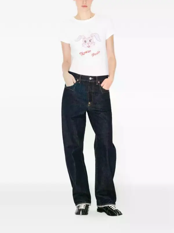 Kenzo Bunny-print T-shirt - White