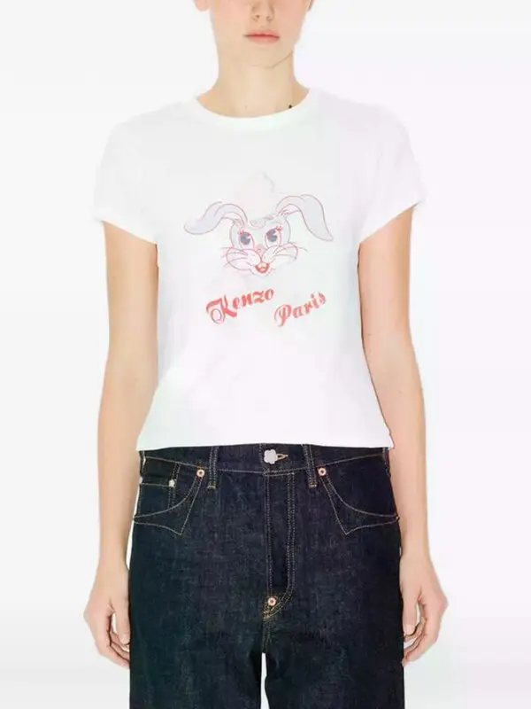 Kenzo Bunny-print T-shirt - White