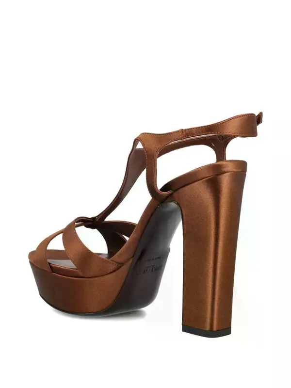 JIMMY CHOO Platform Pumps With Block Heel And Buckle Fastening