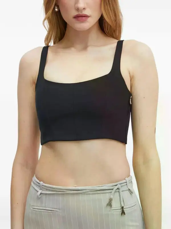 Patrizia Pepe Square Neck Sleeveless Top