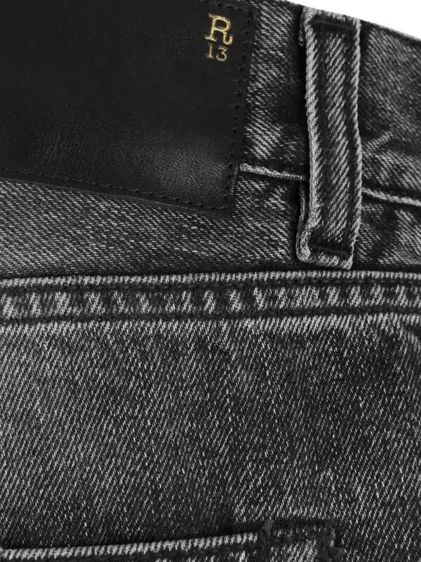 R13 Five-pocket Straight-leg Jeans