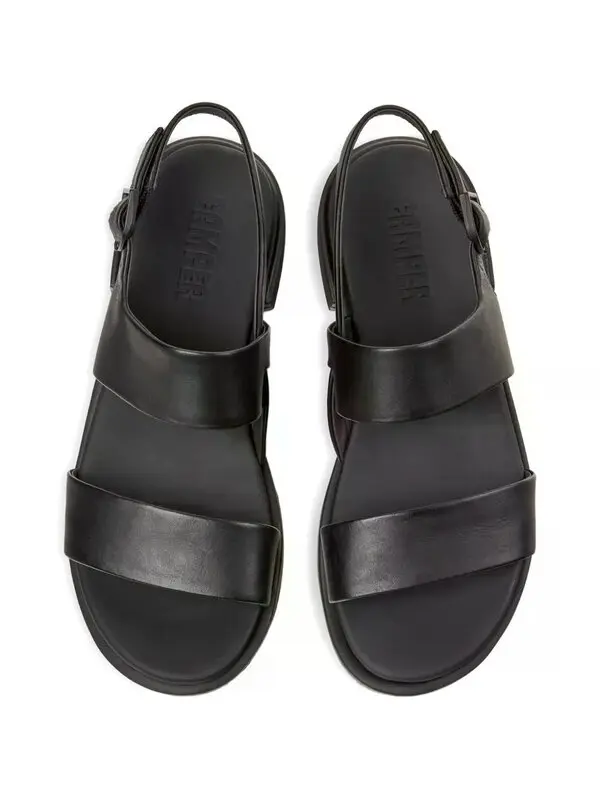 Camper Edy Leather Sandals - Black