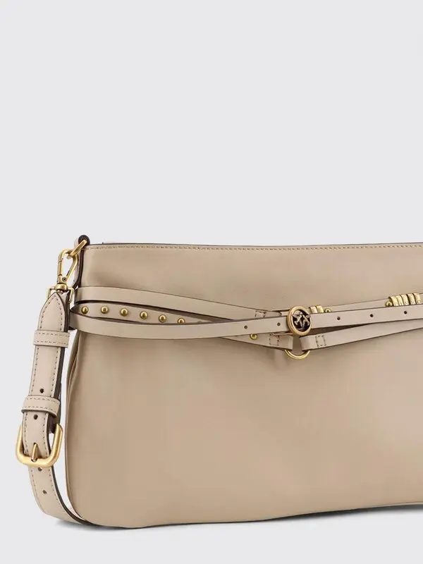 Pinko Leather Belt Bag - Beige