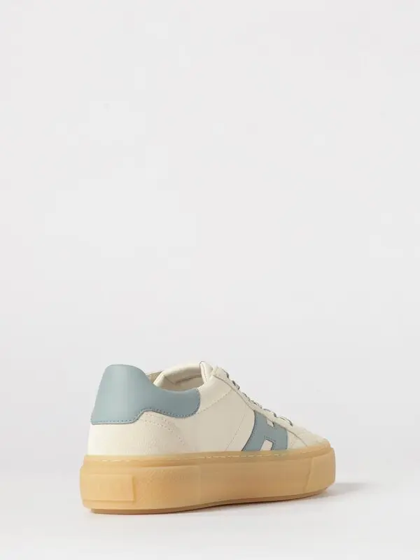 Hogan Crosswind Leather And Suede Sneakers - Gnawed Blue