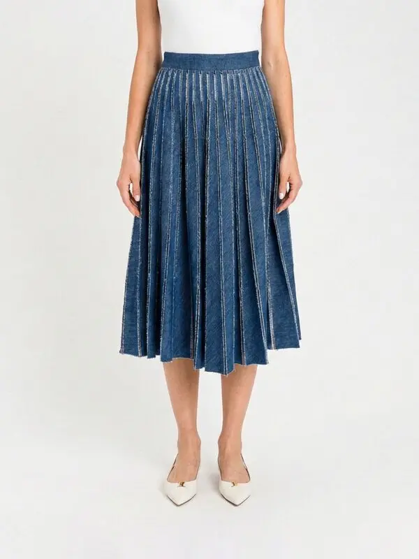 TWINSET Pleated Midi Skirt