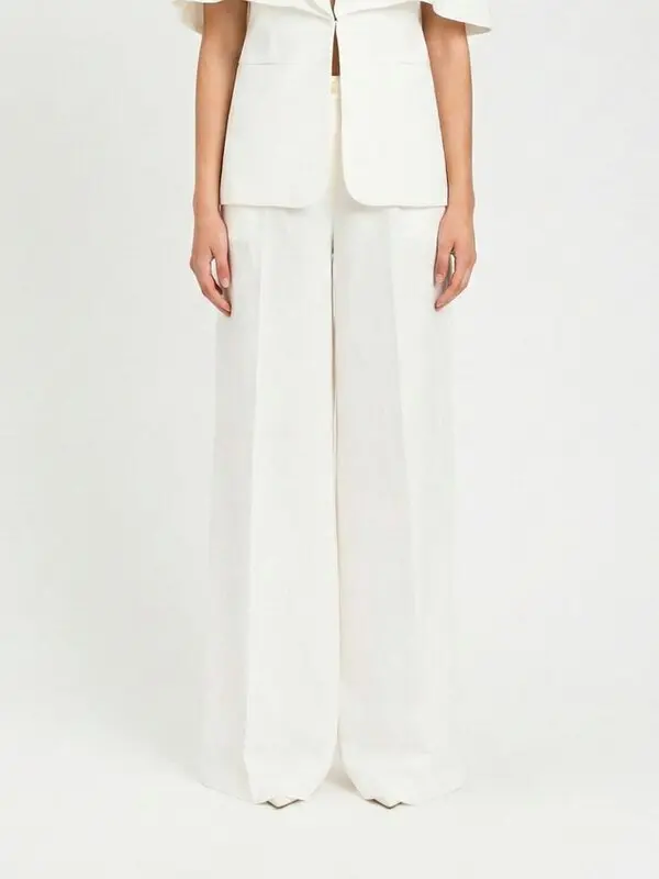 TWINSET Wide Leg Trousers - White