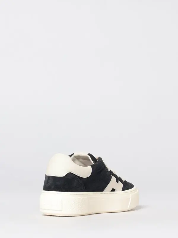 Hogan Platform Suede Sneakers - Black
