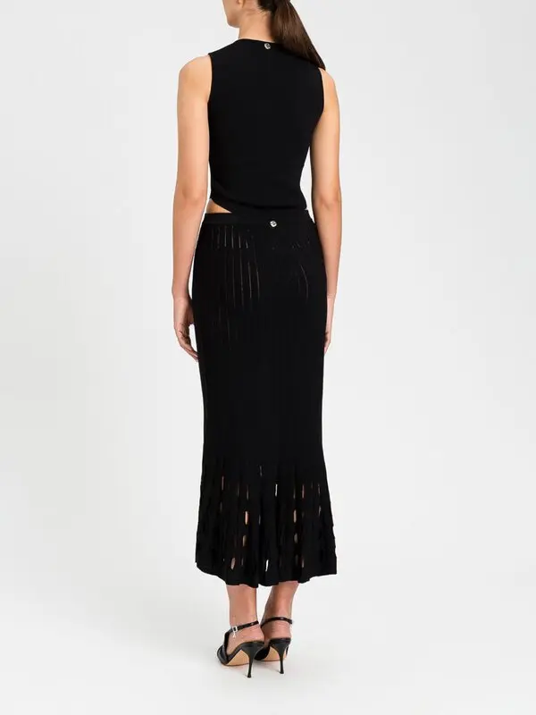 TWINSET Cropped Viscose Blend Top