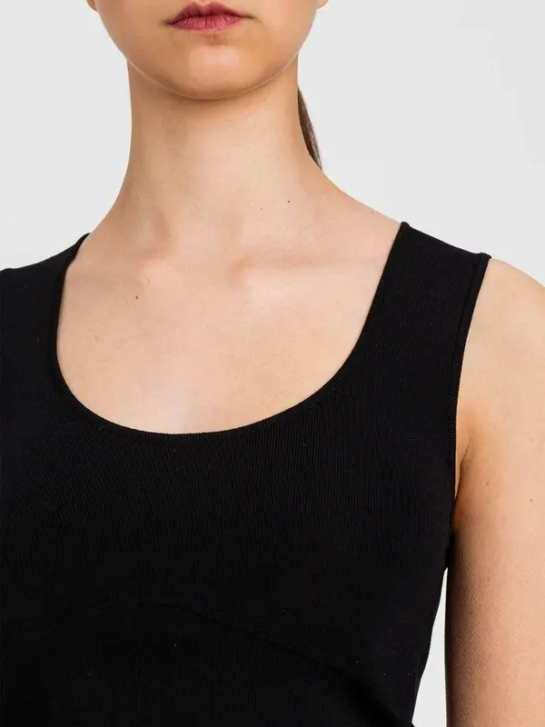 TWINSET Cropped Viscose Blend Top