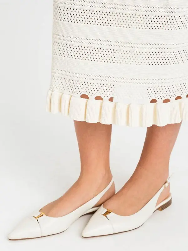 TWINSET Knit Pencil Skirt - White