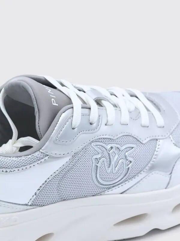 Pinko Metallic Sneakers - Silver