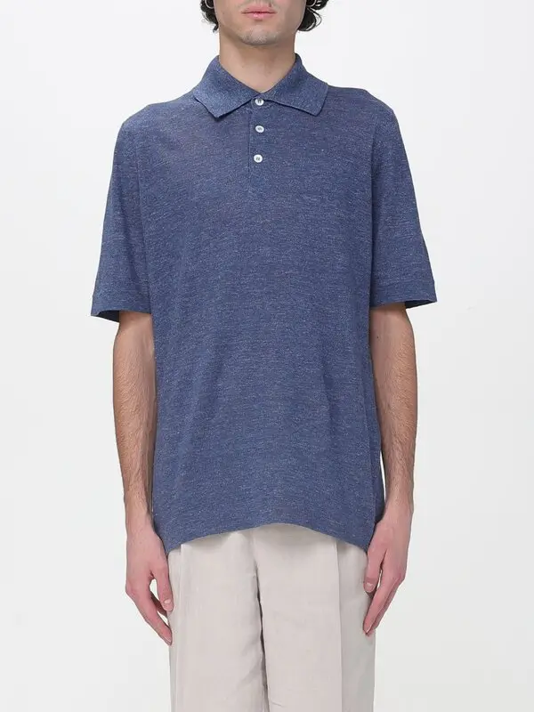 Brunello Cucinelli Polo Shirt - Gnawed Blue