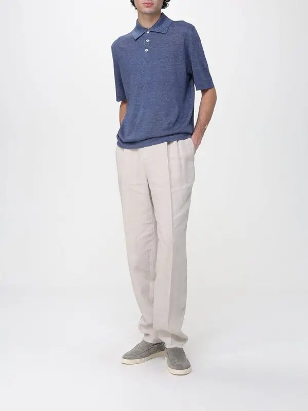 Brunello Cucinelli Polo Shirt - Gnawed Blue