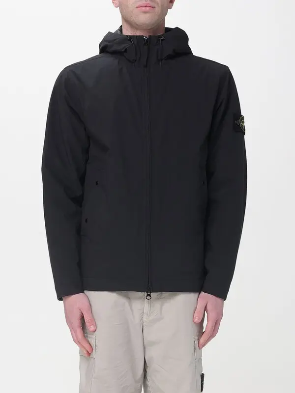Stone Island Hooded Jacket - Black