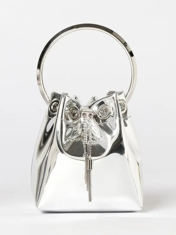 JIMMY CHOO Mini Bucket Bag - Silver
