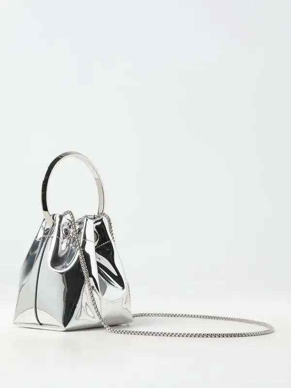 JIMMY CHOO Bon Bon Mini Bucket Bag - Silver