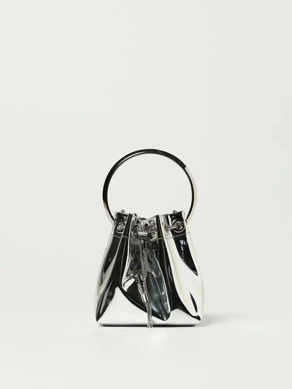 JIMMY CHOO Bon Bon Mini Bucket Bag - Silver