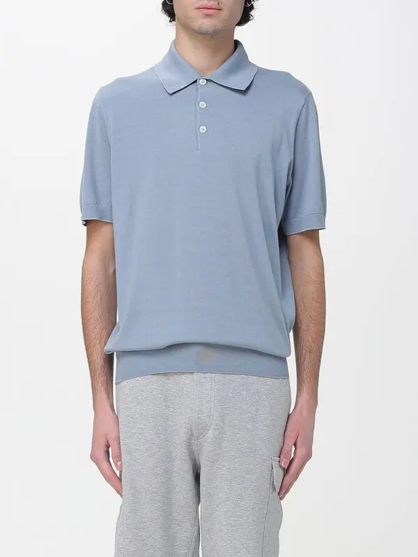 Brunello Cucinelli Collared Polo Shirt - Blue