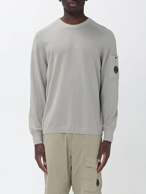 C.P. COMPANY Crew Neck Sweater - Pearl
