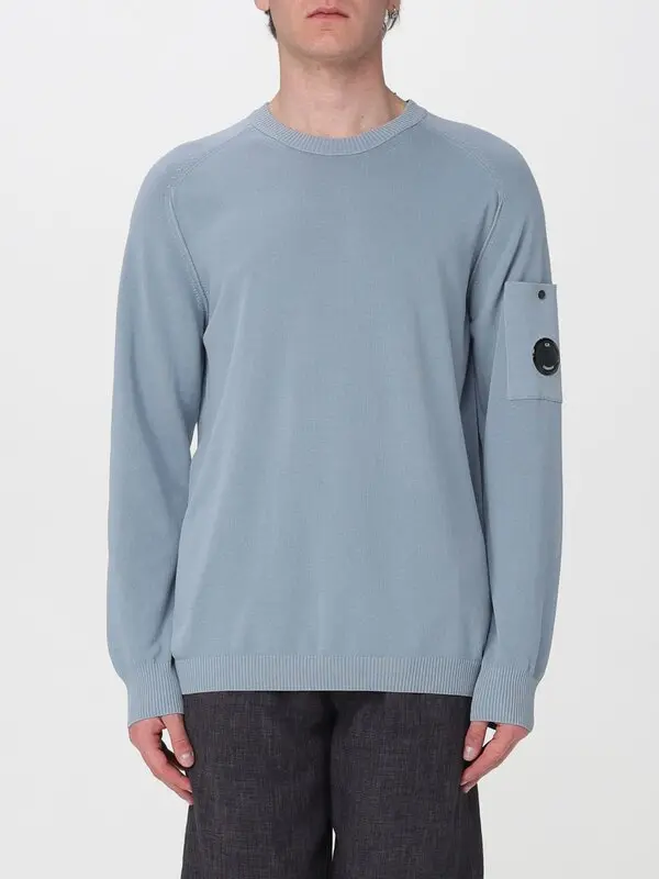 C.P. COMPANY Crew Neck Sweater - Sky Blue