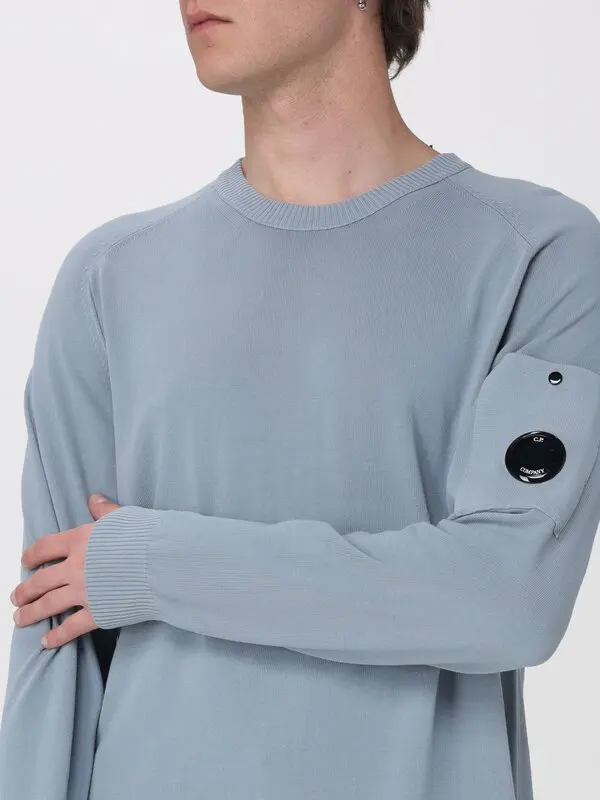 C.P. COMPANY Crew Neck Sweater - Sky Blue