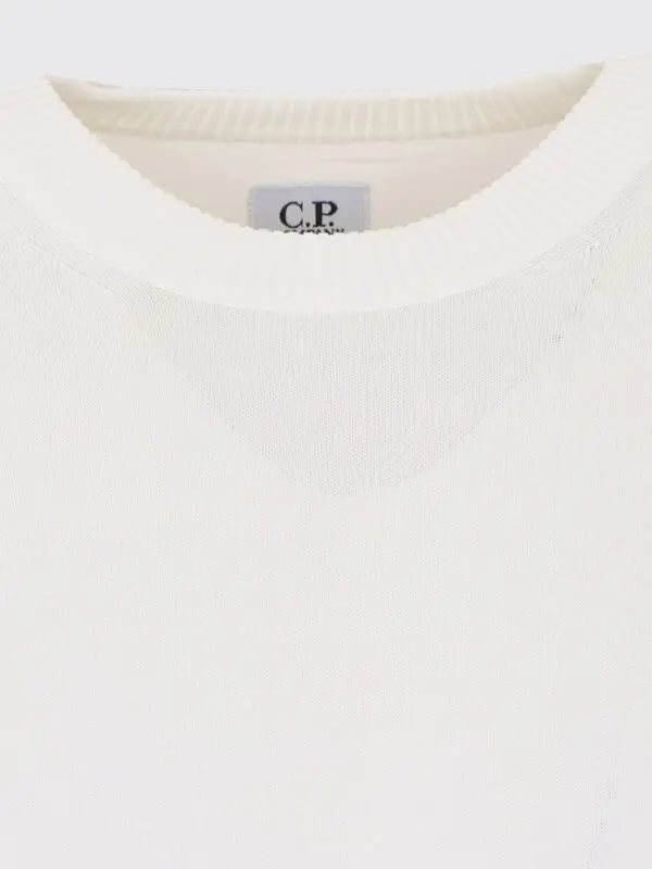 C.P. COMPANY Crew Neck Sweater - White
