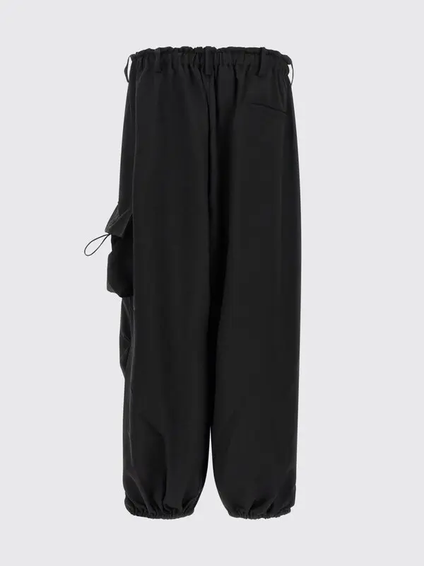 Y3 Wide-leg Technical Fabric Cargo Trousers With Drawstring