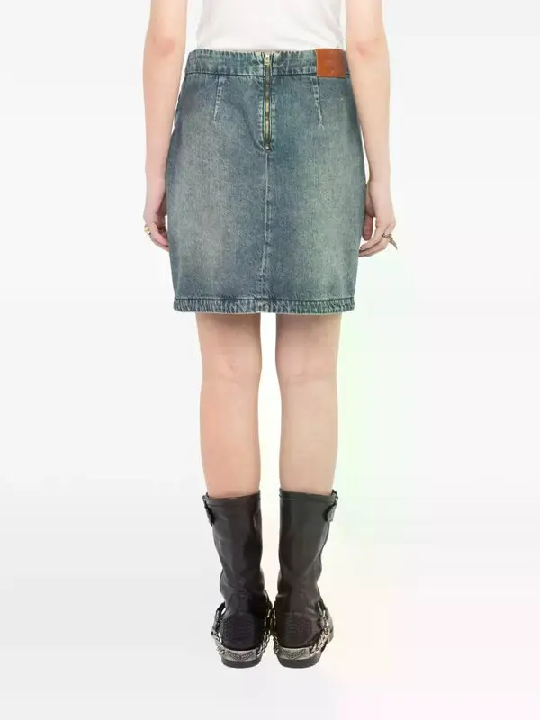 Zadig&Voltaire Denim Wrap Mini Skirt