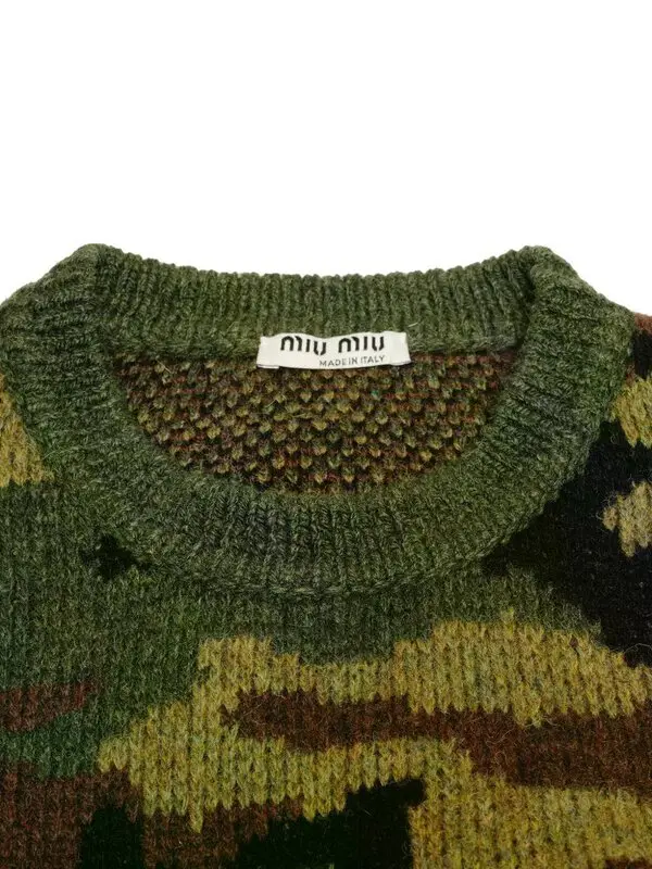 Miu Miu Camouflage-pattern Sweater