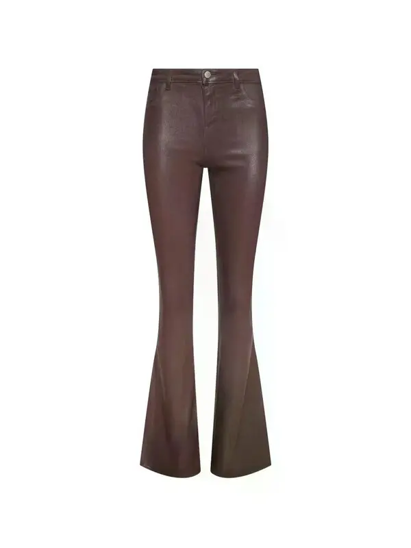 L'Agence Marty High-rise Flare Denim - Brown