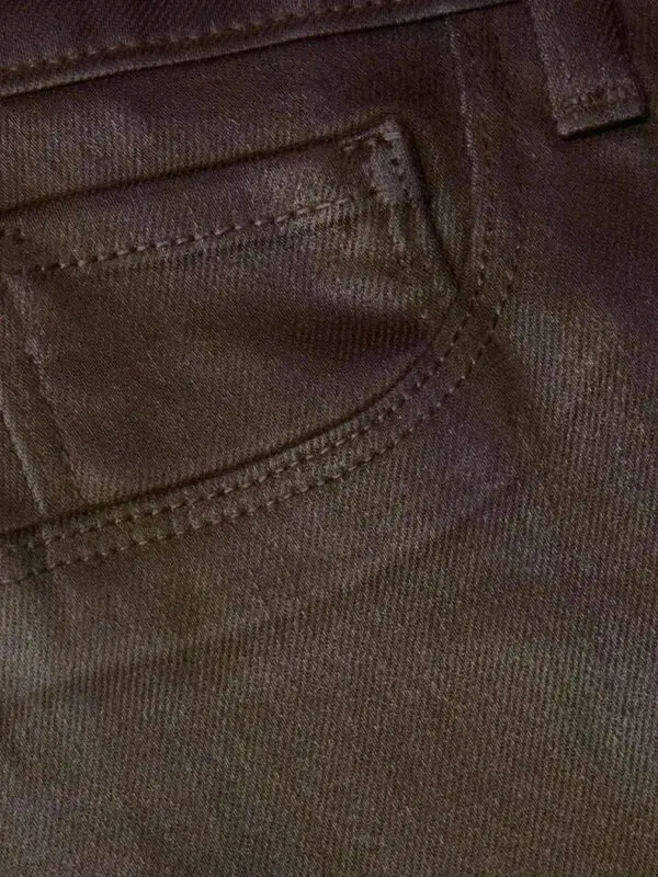 L'Agence Marty High-rise Flare Denim - Brown