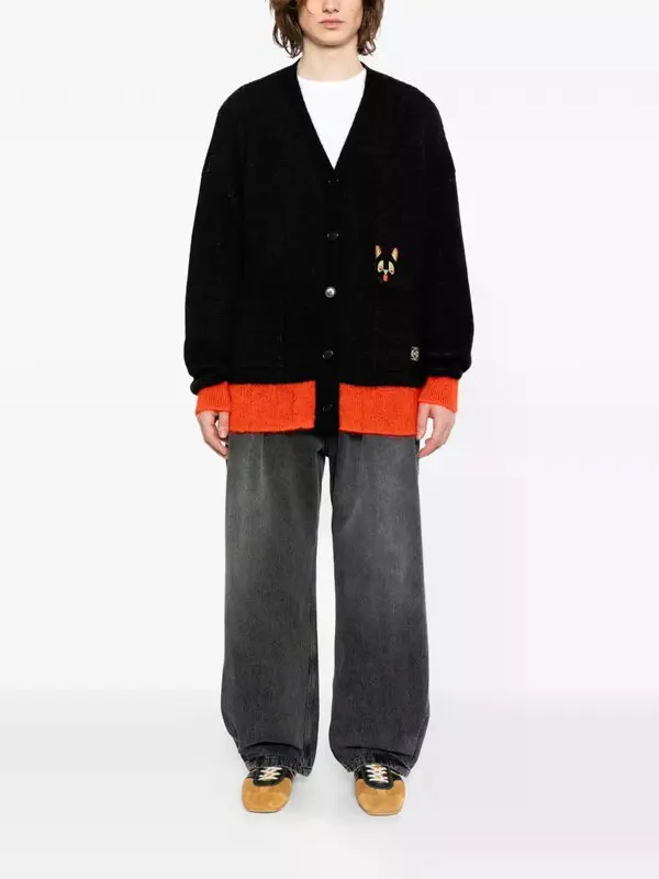 Loewe Embossed Leather-patch Jeans