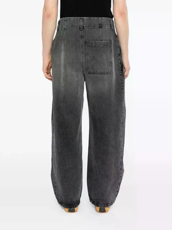 Loewe Embossed Leather-patch Jeans