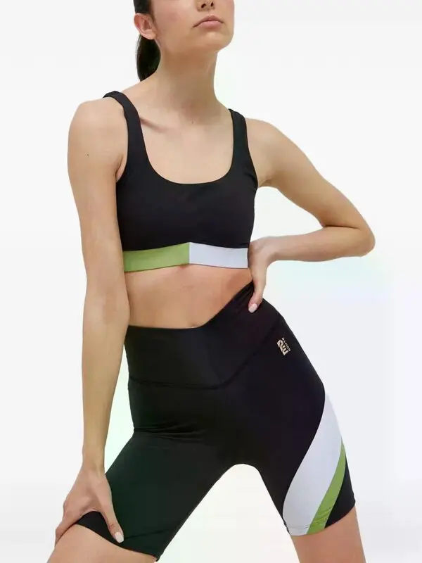 P.E Nation Colourblock Logo-embroidered Sports Bra