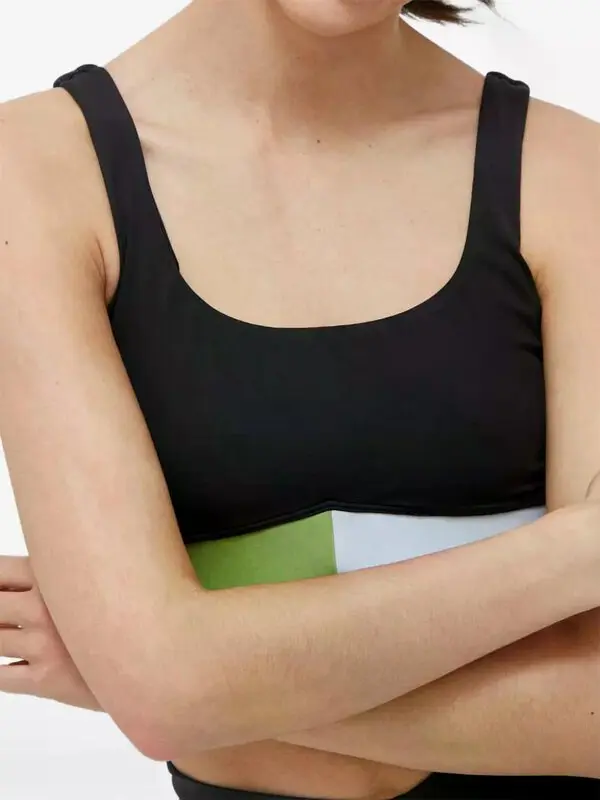 P.E Nation Colourblock Logo-embroidered Sports Bra